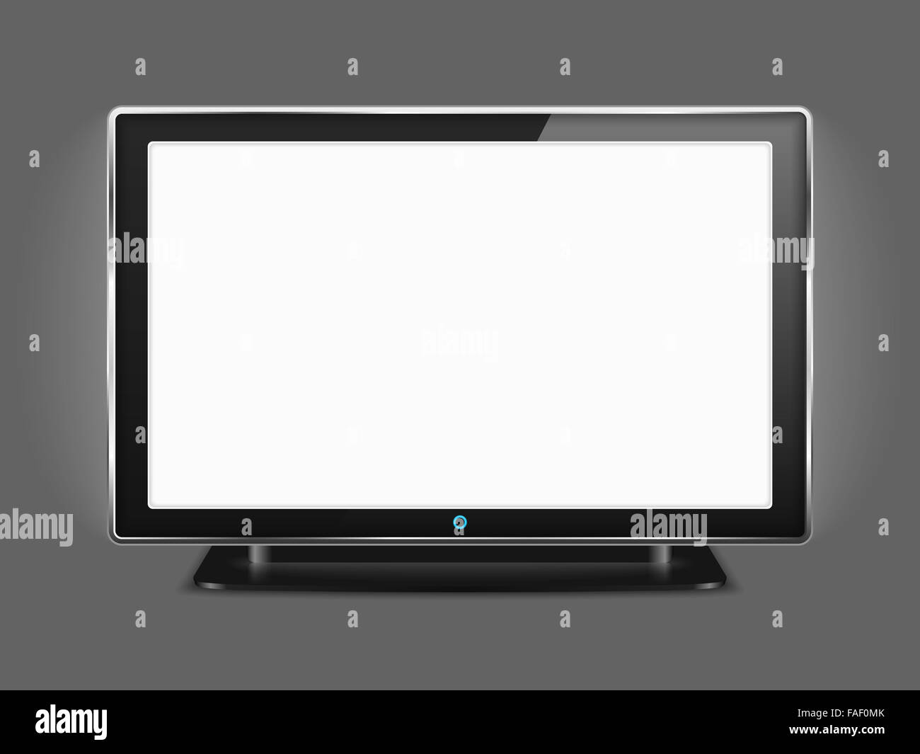 LCD TV with blank white screen Stock Photo - Alamy