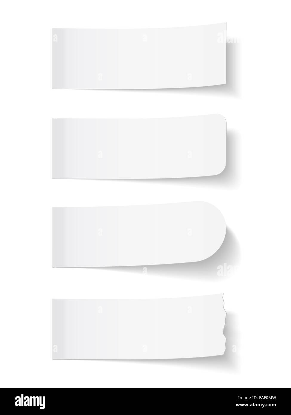 Blank white sticky notes Stock Photo - Alamy