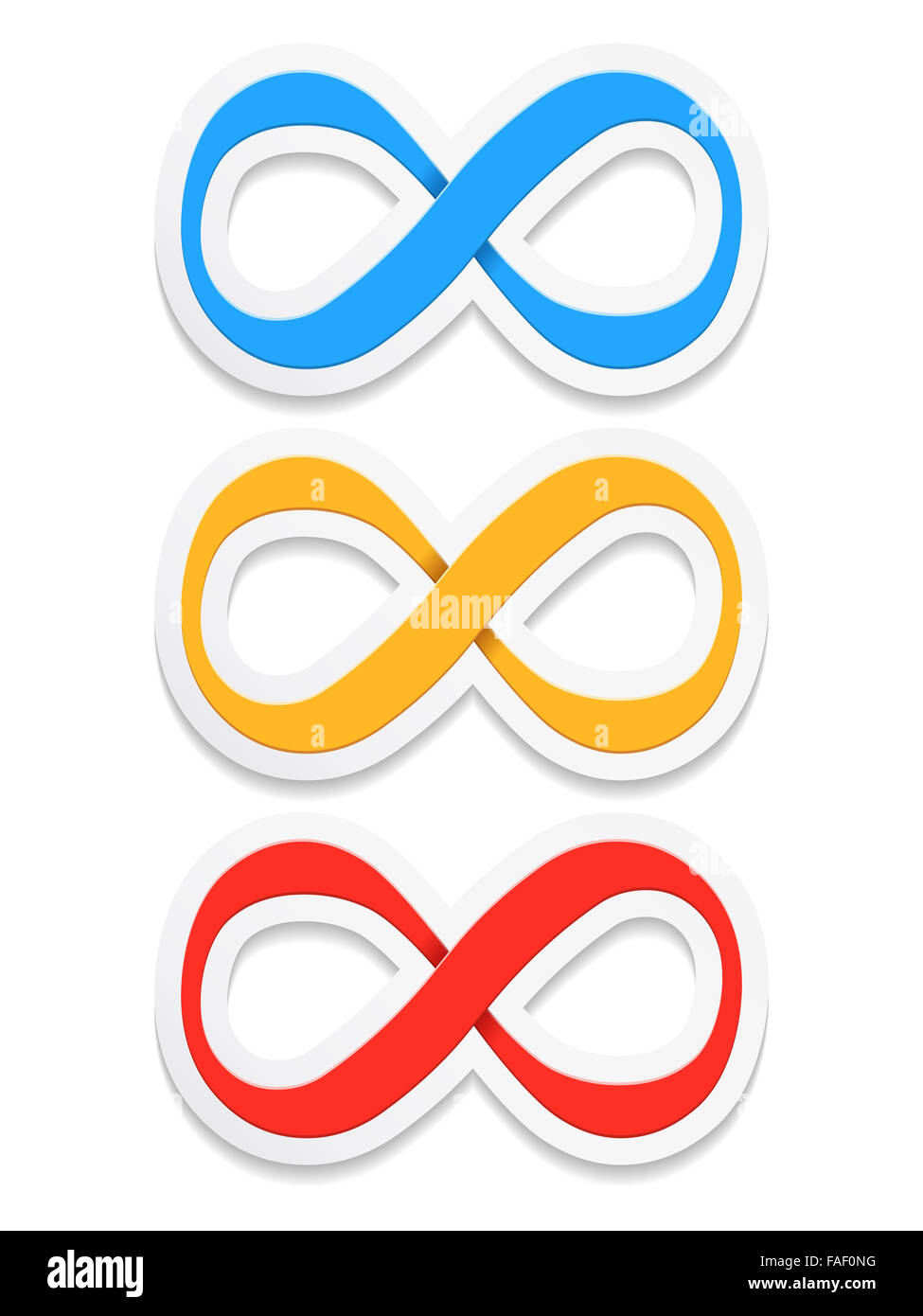 Orange infinity symbol vector illustration Cut Out Stock Images ...