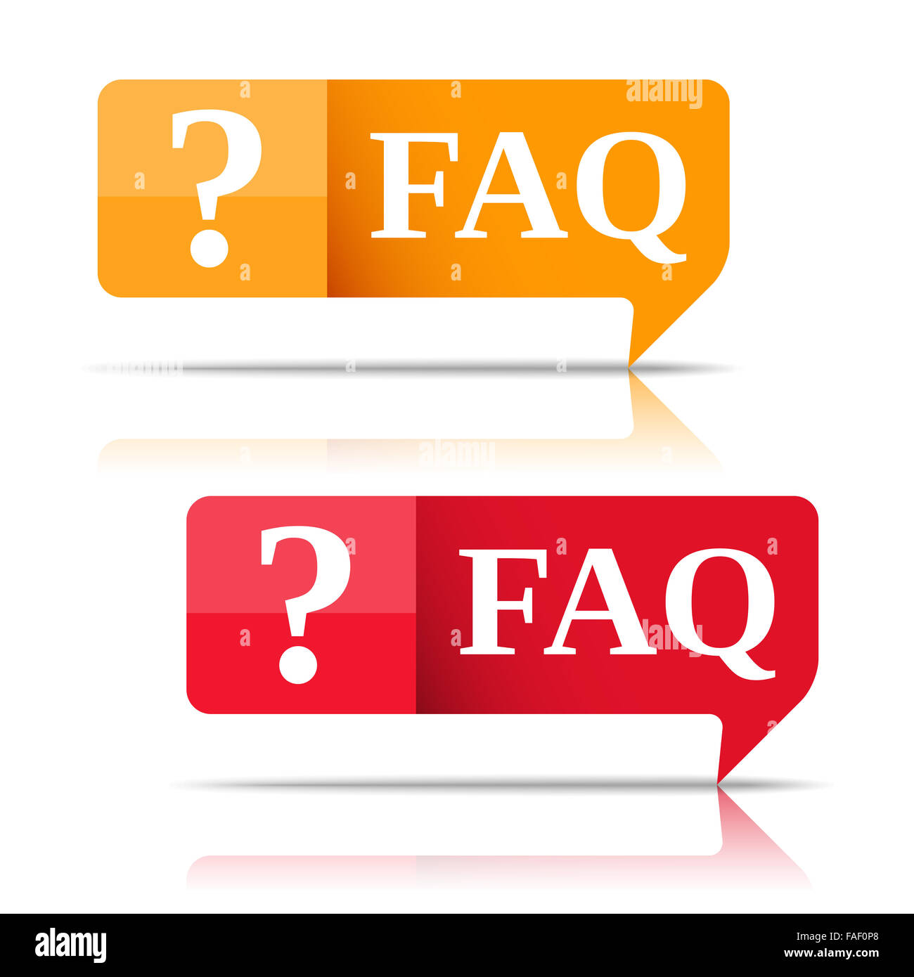 FAQ Speech bubbles Stock Photo - Alamy