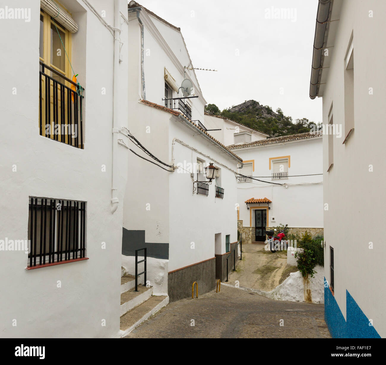 Street in Ubrique town. Spain Stock Photo - Alamy