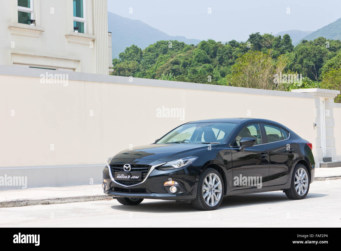 Hong Kong, China Oct 15, 2014 : Mazda3 JDM Japan Version 2014 test ...