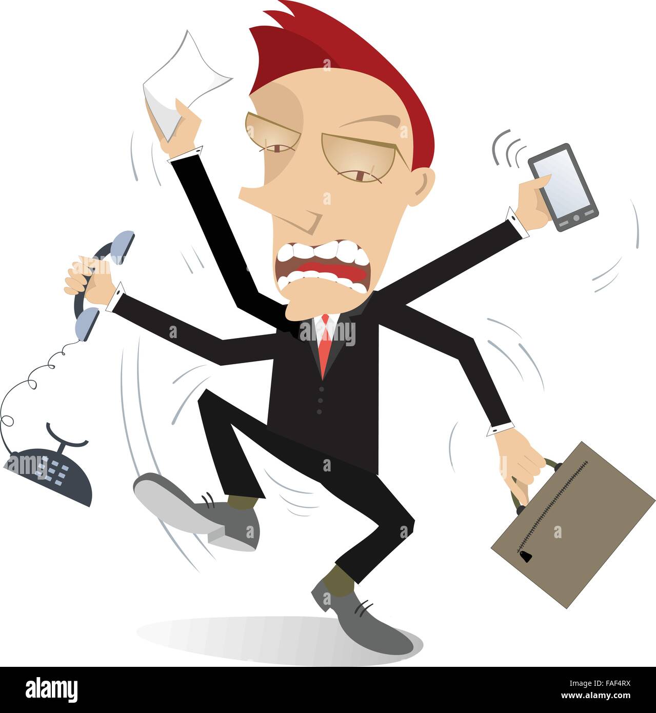 Angry secretary Stock Vector Images - Alamy