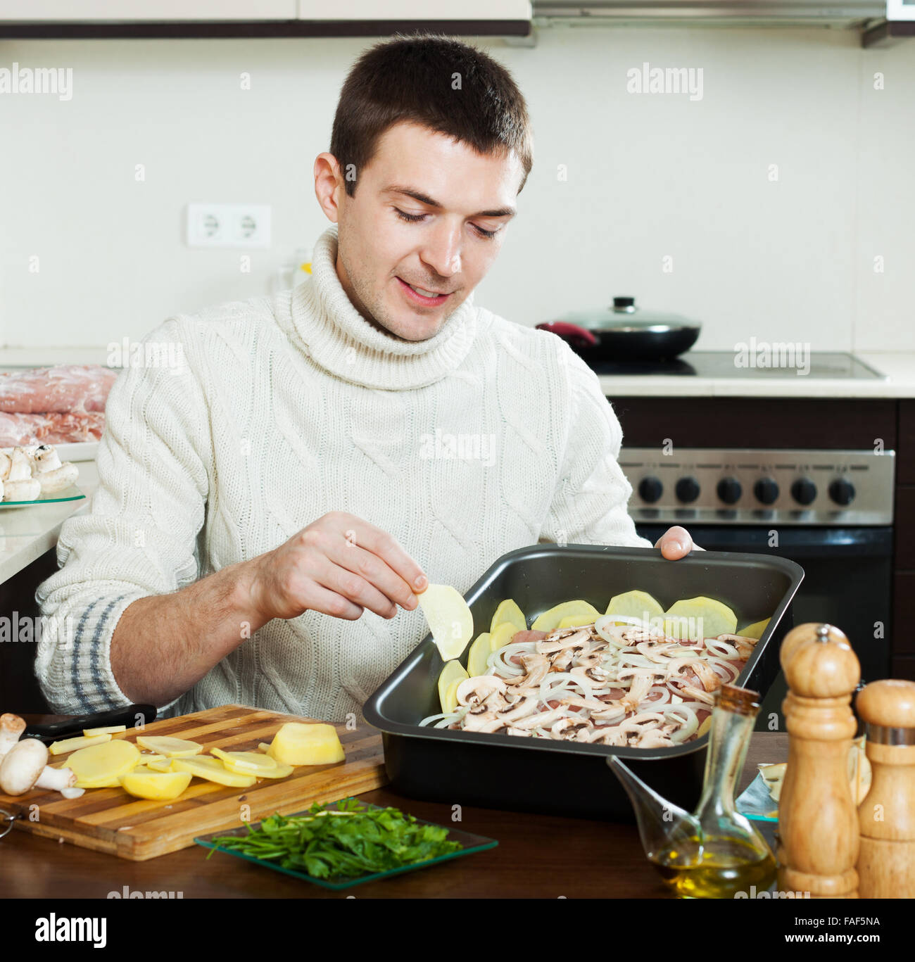 in the kitchen Stock Photo - Alamy