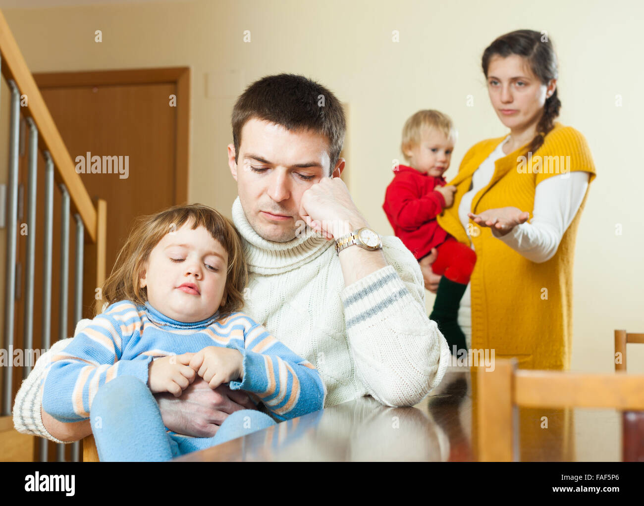 Sad girl crying sister listening hi-res stock photography and images ...