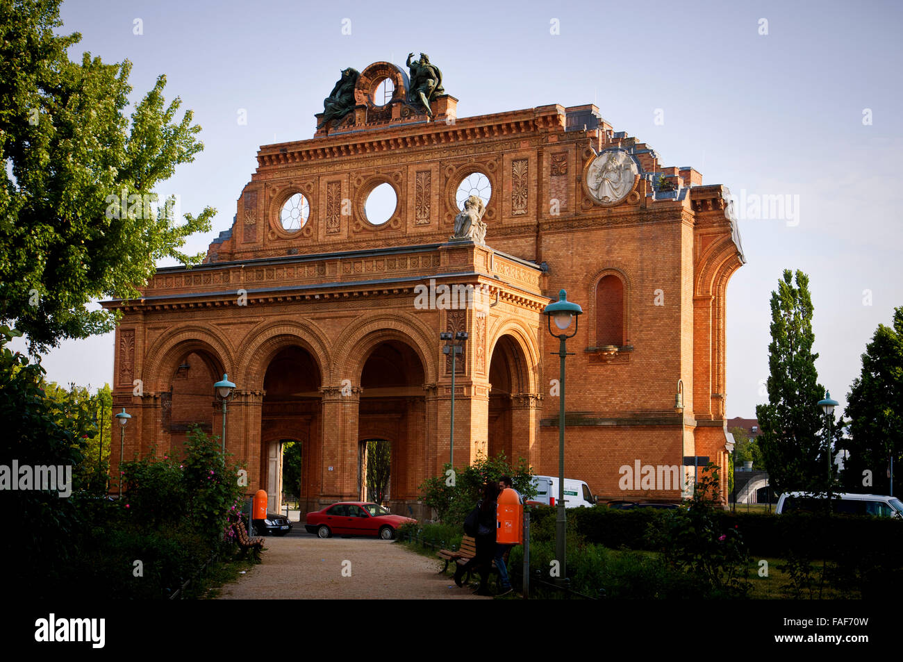 Berlin, Germany - Ruins of Anhalter train station in Berlin, destroyed ...