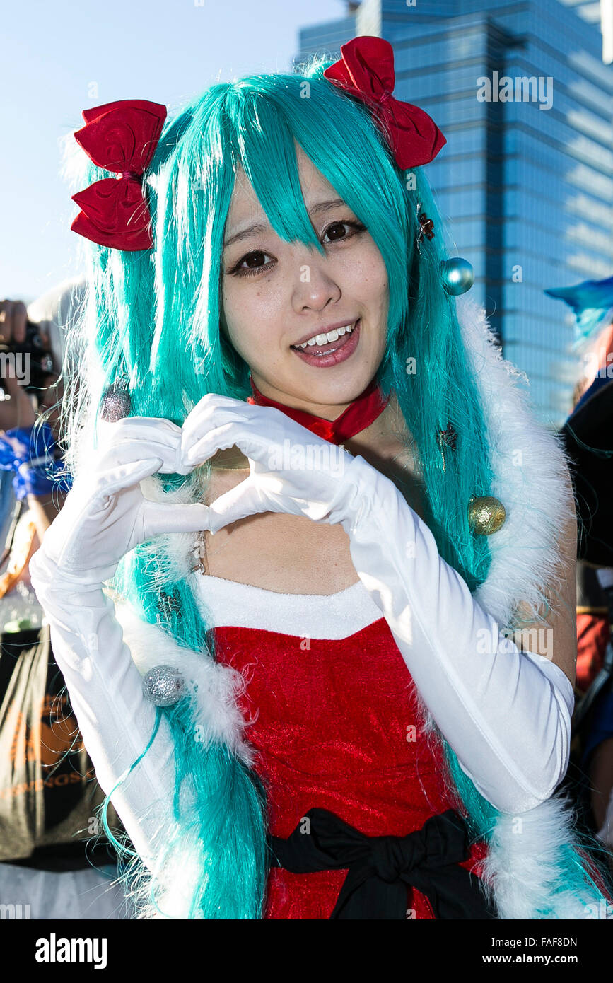 Tokyo, Japan. 29th Dec, 2015. A cosplayer poses for a picture during ...