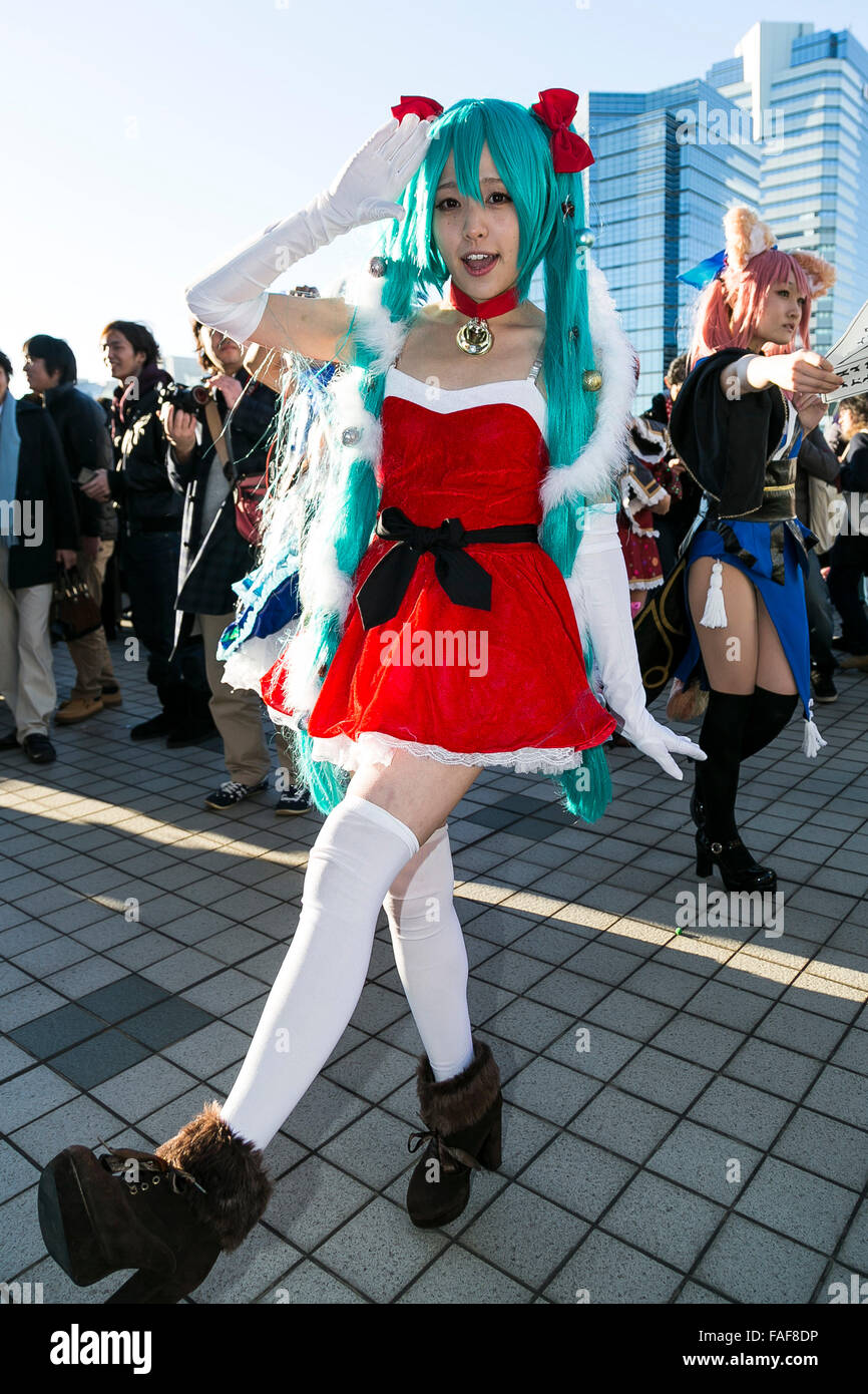 Tokyo, Japan. 29th Dec, 2015. A cosplayer poses for a picture during ...