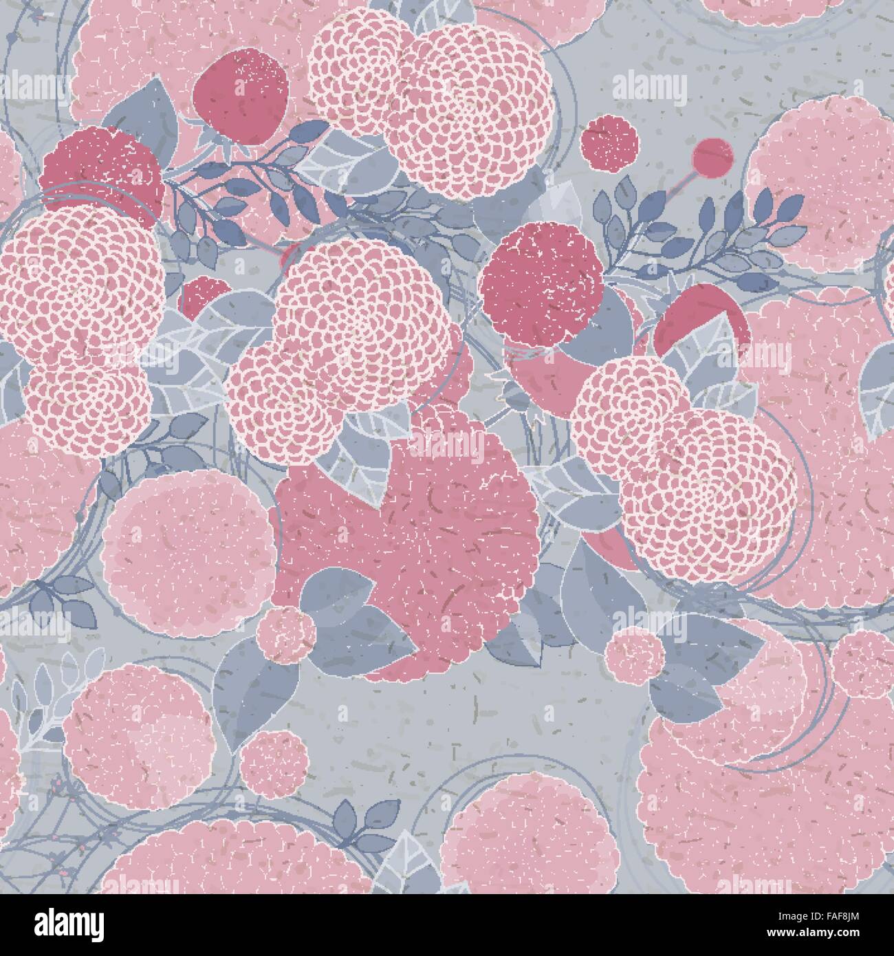 Seamless texture with asters Stock Vector Image & Art - Alamy