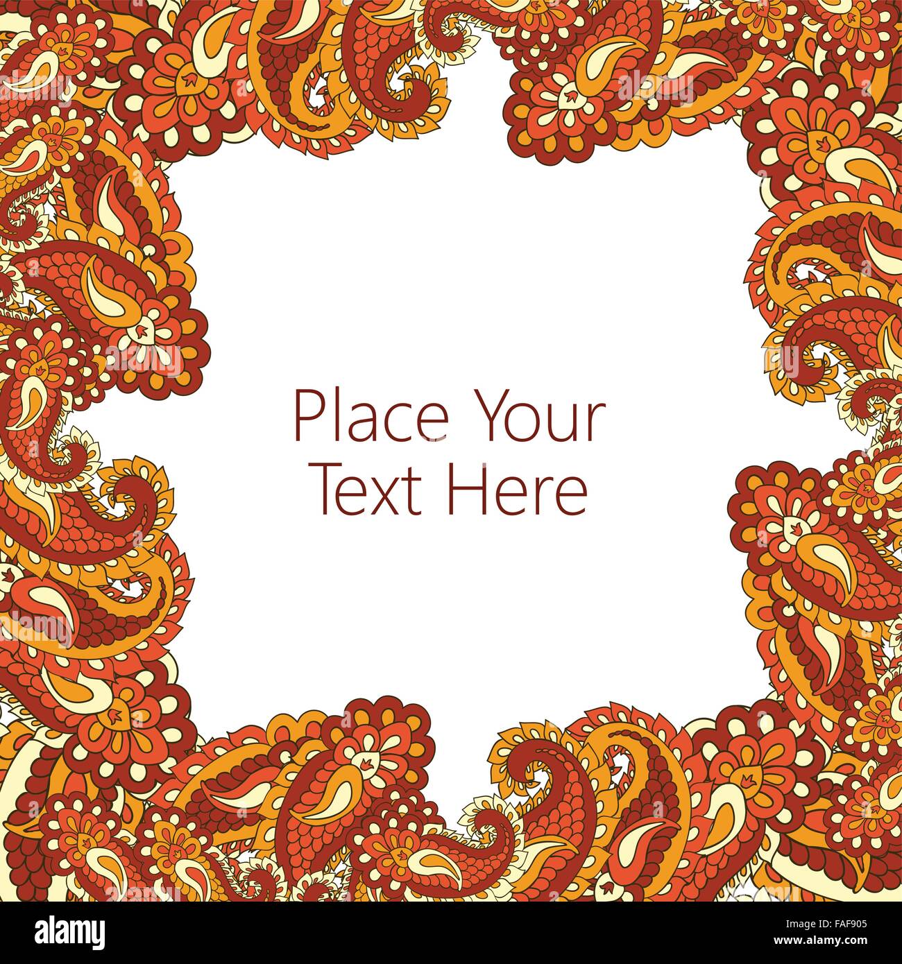 Indian corner border pattern Stock Vector Images - Alamy