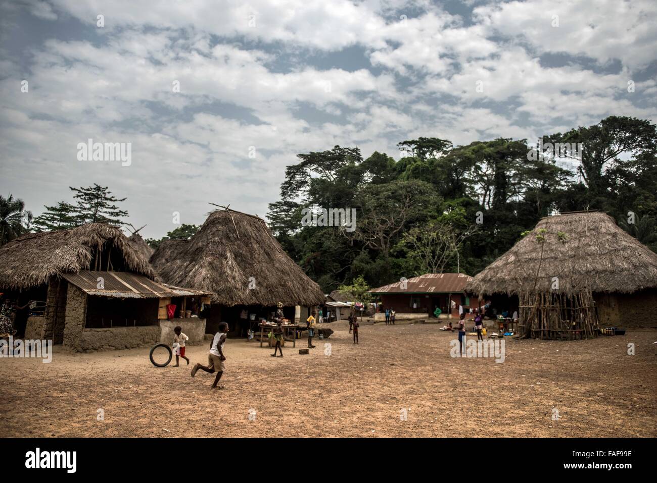 Village near Bo in Sierra Leone Stock Photo - Alamy