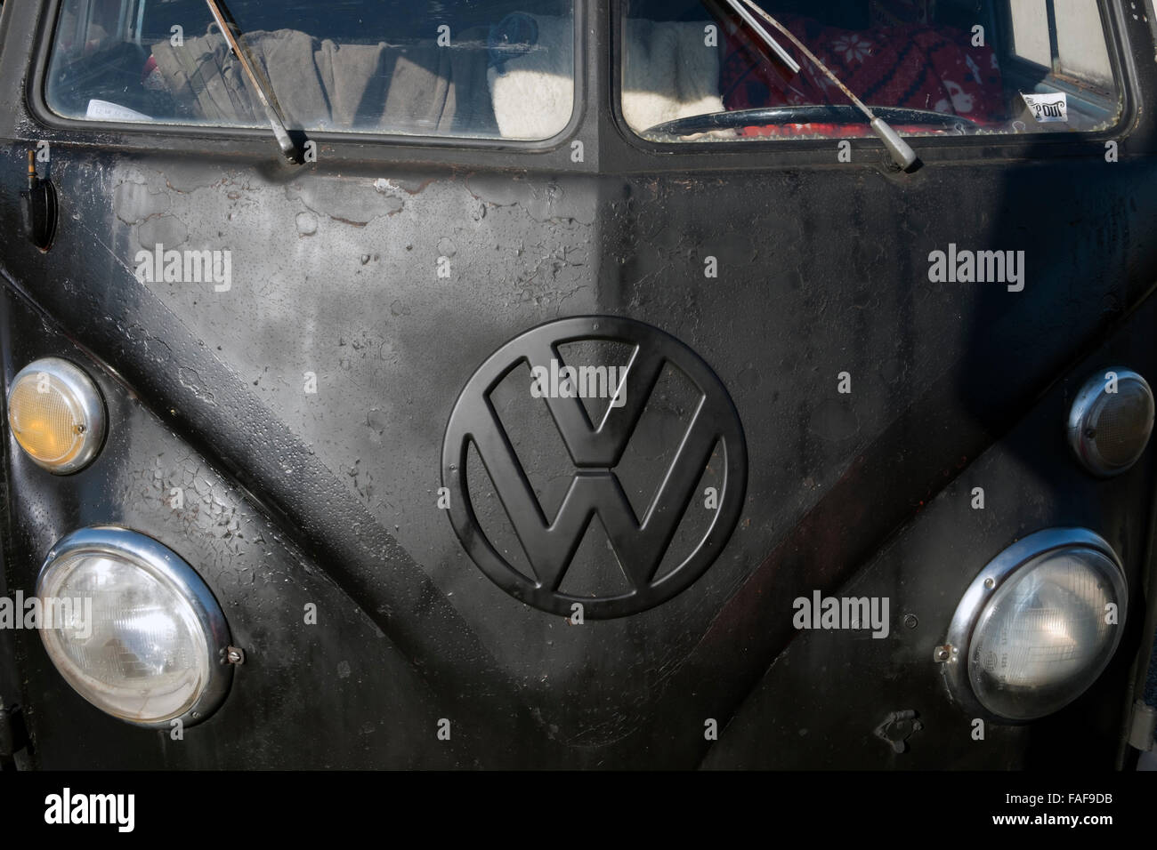 Vintage split screen VW bus Stock Photo - Alamy