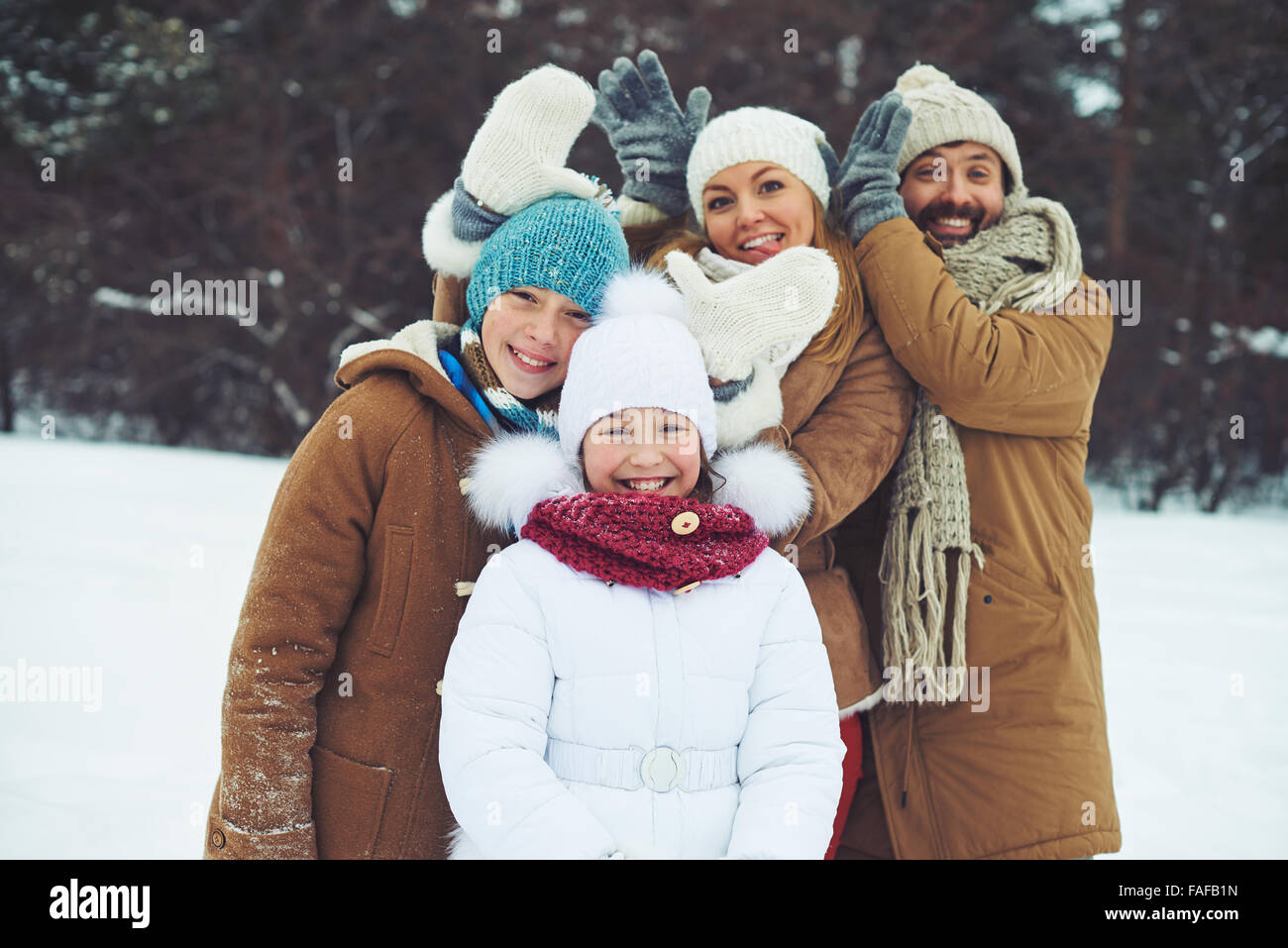 Happy family spending time together outdoors Stock Photo - Alamy