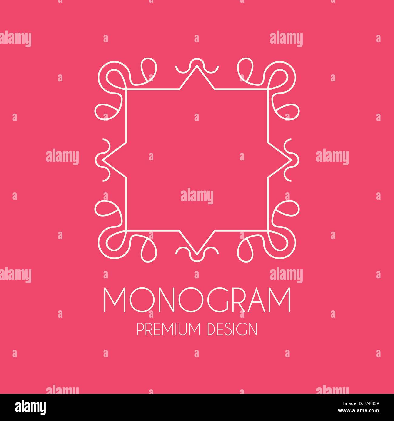 Simple monogram design template Stock Vector Image & Art - Alamy