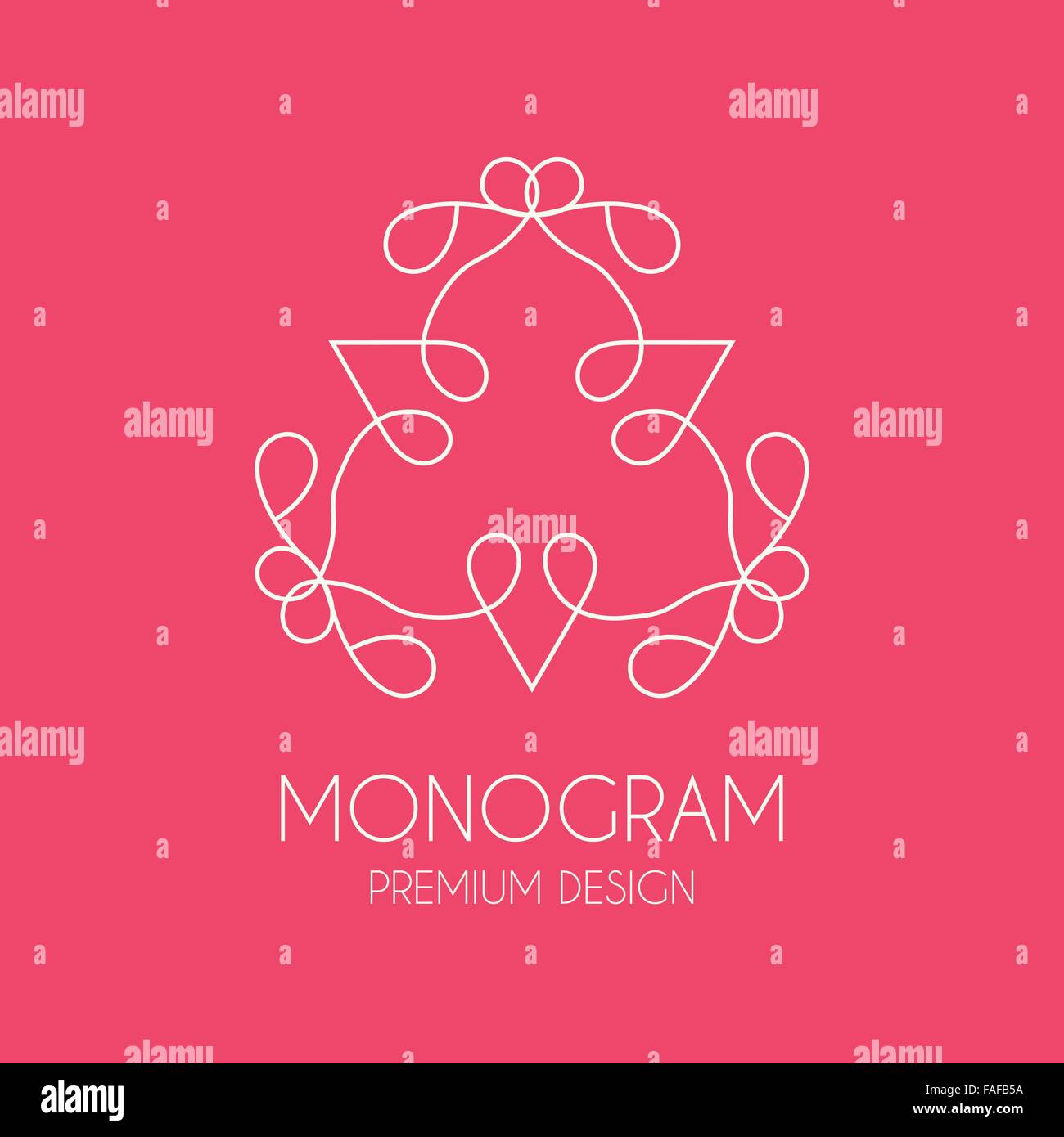 Simple monogram design template Stock Vector Image & Art - Alamy