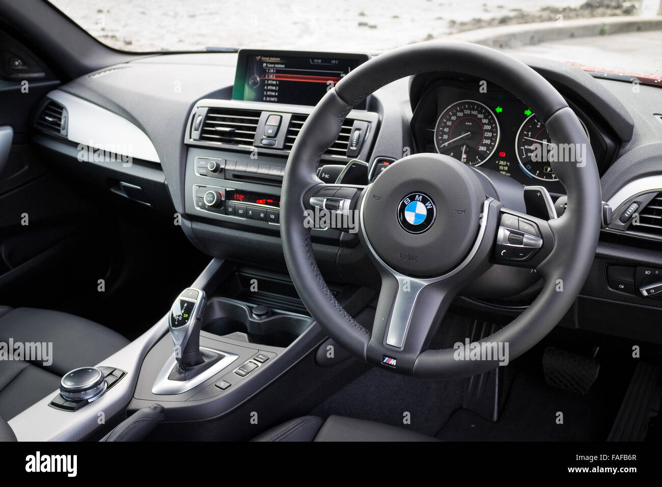 Hong Kong, China May 15, 2014 : BMW M235i interior on May 15 2014 in ...