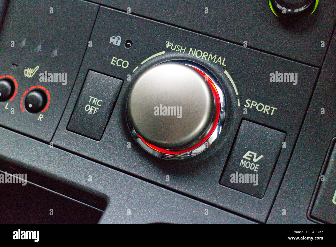 Electric Mode in Hybrid Car Stock Photo - Alamy