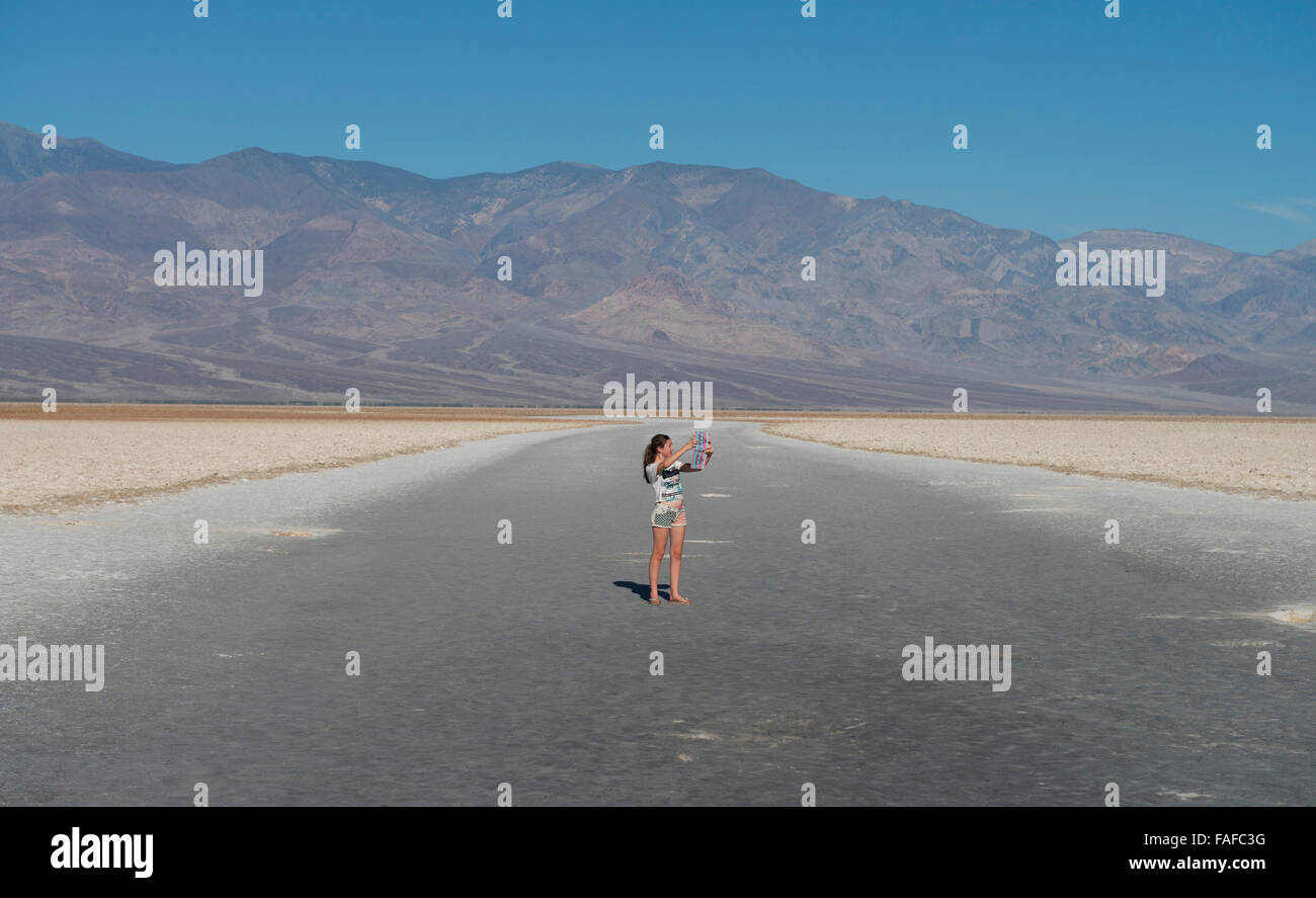 Death Valley,Nevada,nearly 300ft below sea level,and along a known ...