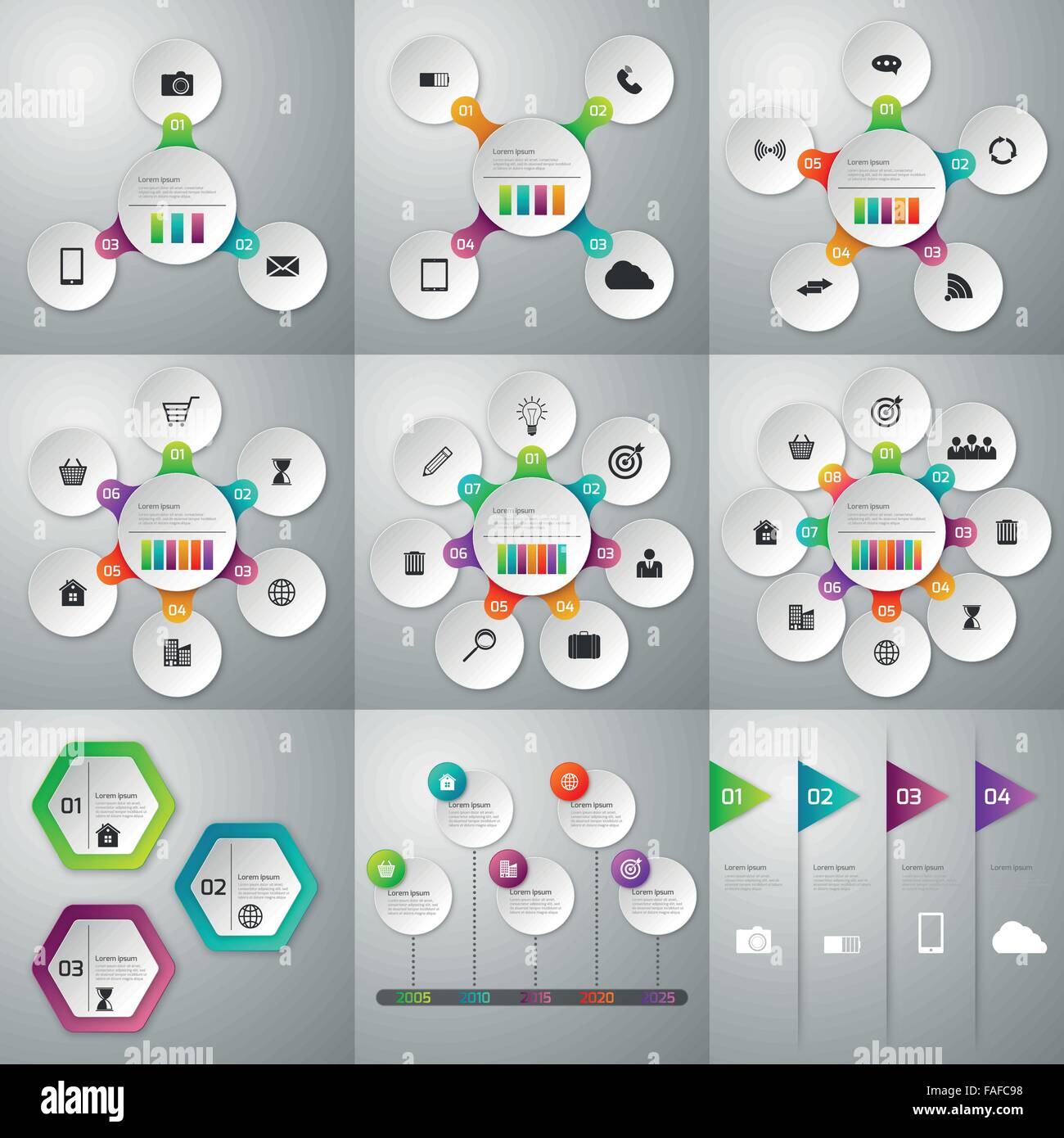 set of illustrations infographics Stock Vector Image & Art - Alamy