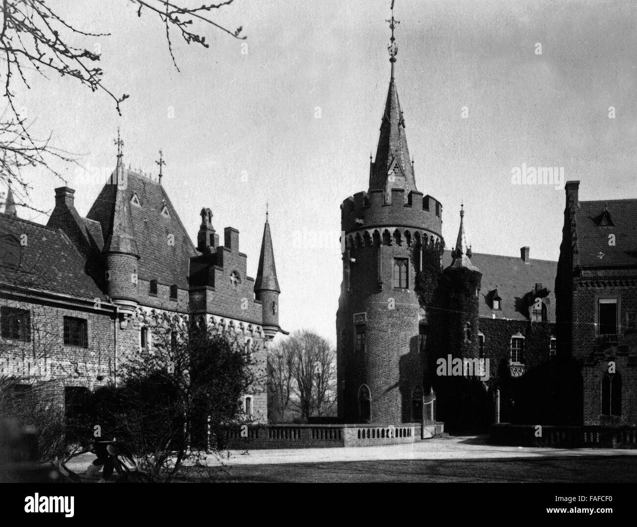 Schloss Paffendorf bei Bergheim, Deutschland 1920er Jahre. Schloss ...