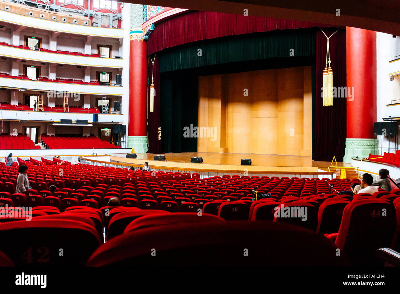 Chongqing, China - Interior view of Chongqing People's Great Hall Stock ...