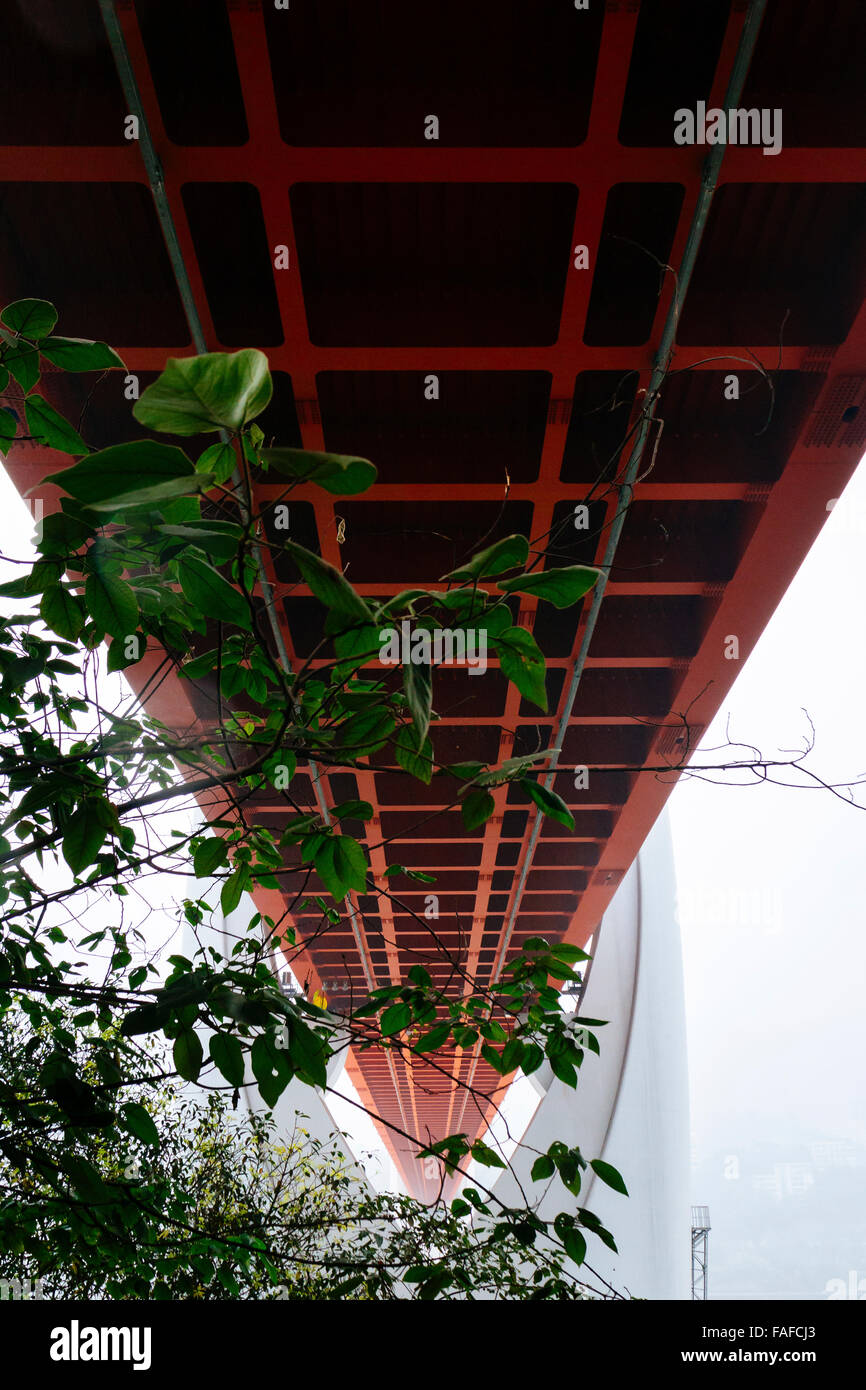 Chongqing, China - The view of Qiansimen bridge in the daytime Stock ...