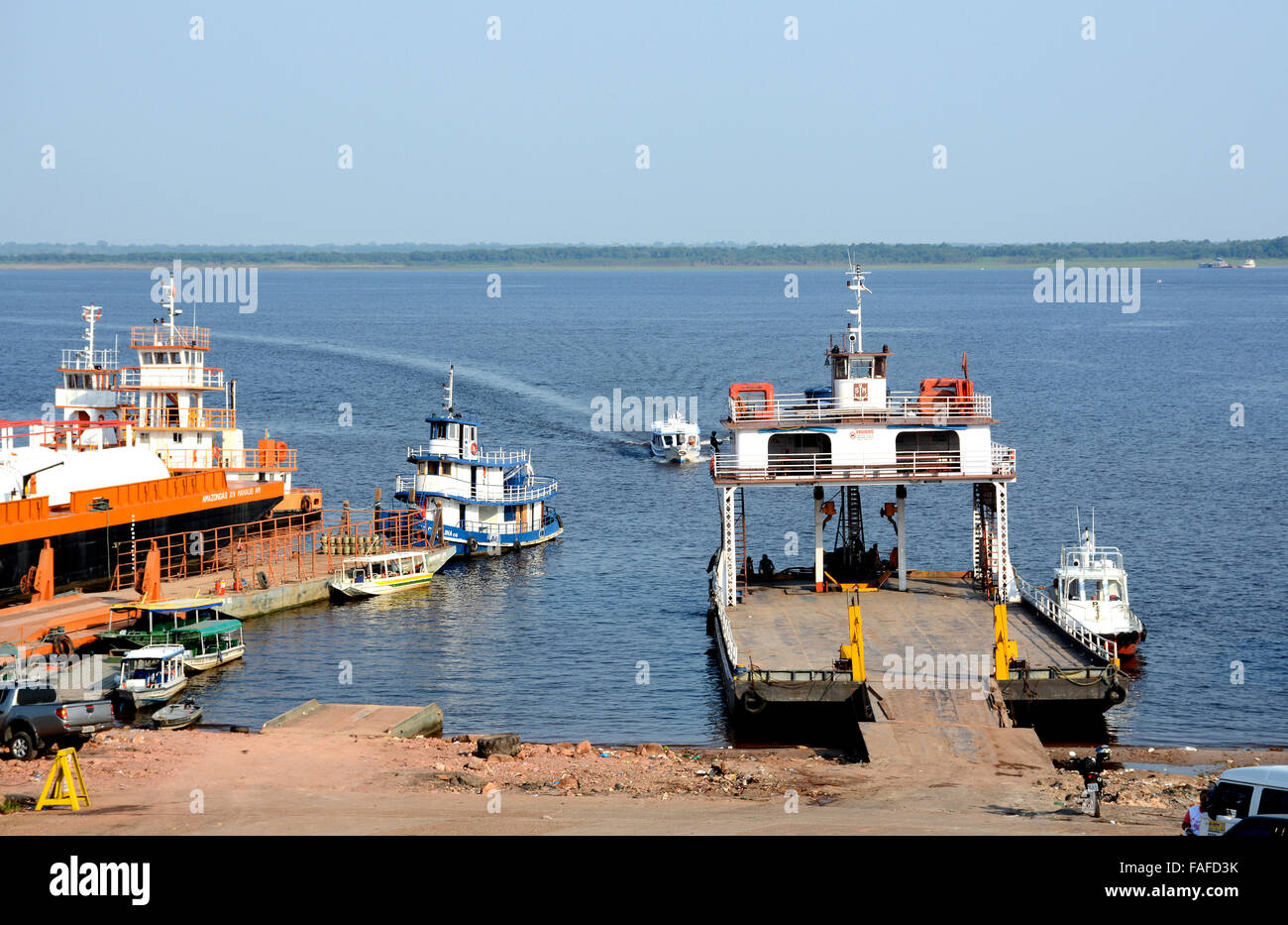 ferry on Rio Negro Manaus Amazonas Brazil Stock Photo - Alamy