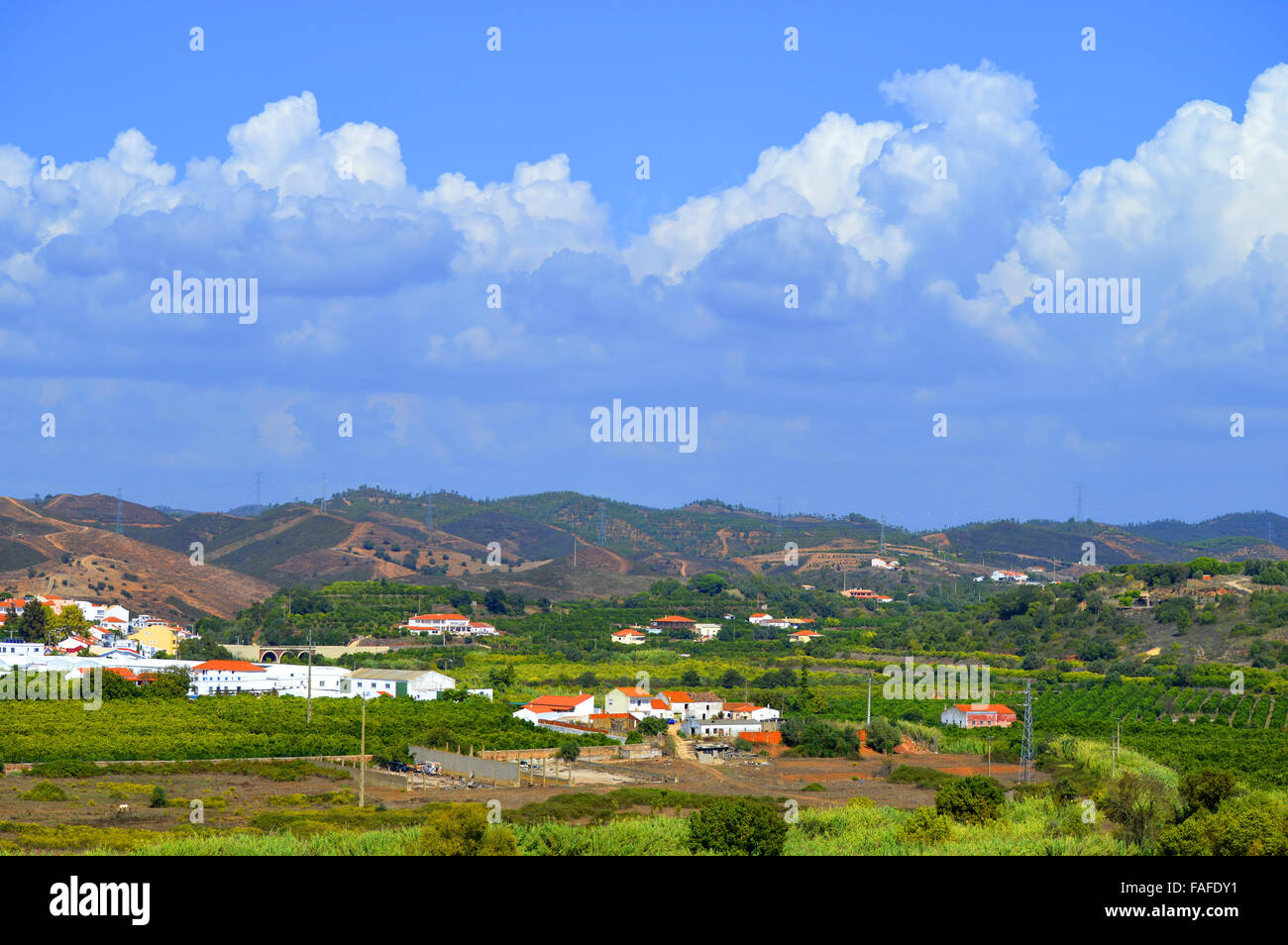 Silves in the Monchique mountains of Algarve in Portugal Stock Photo ...