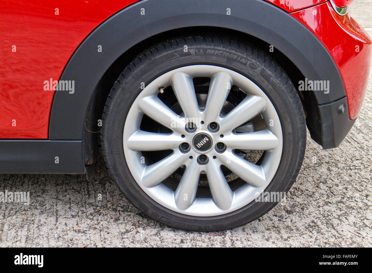 Hong Kong, China June 5, 2014 : Mini Cooper new wheel design on June 5 ...