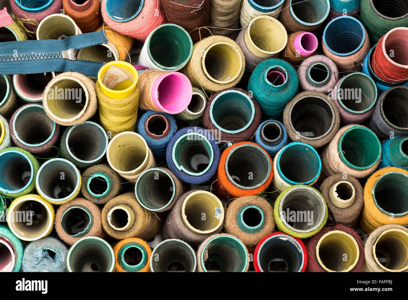 Colorful Thread Cones Stock Photo - Alamy