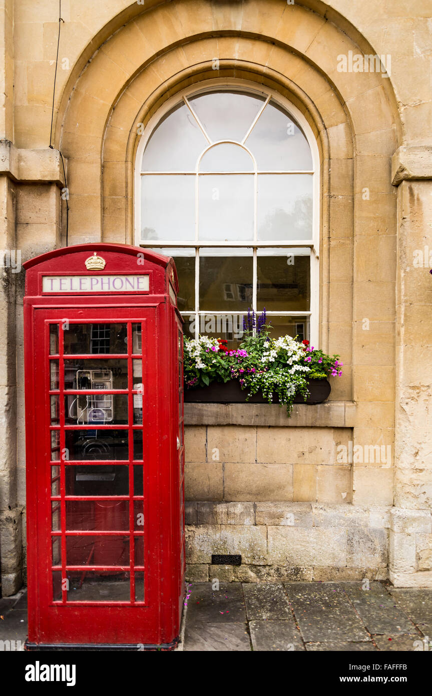 red telephone cabins Stock Photo - Alamy
