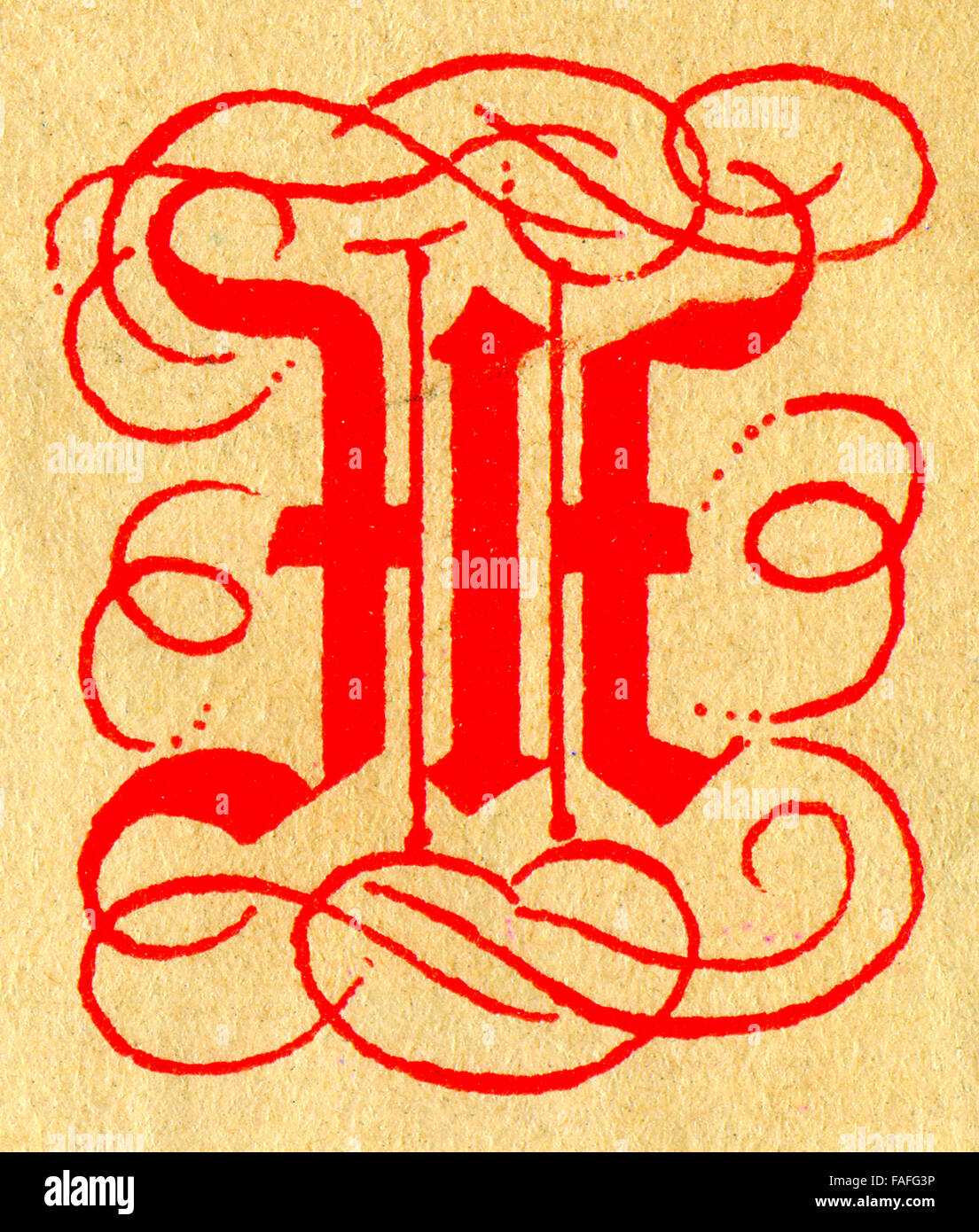 Initials letter H Stock Photo - Alamy