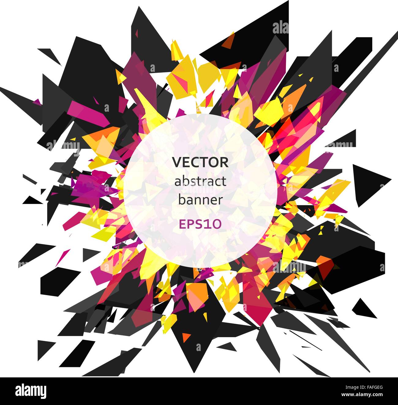 Abstract explosion banner Stock Vector Image & Art - Alamy