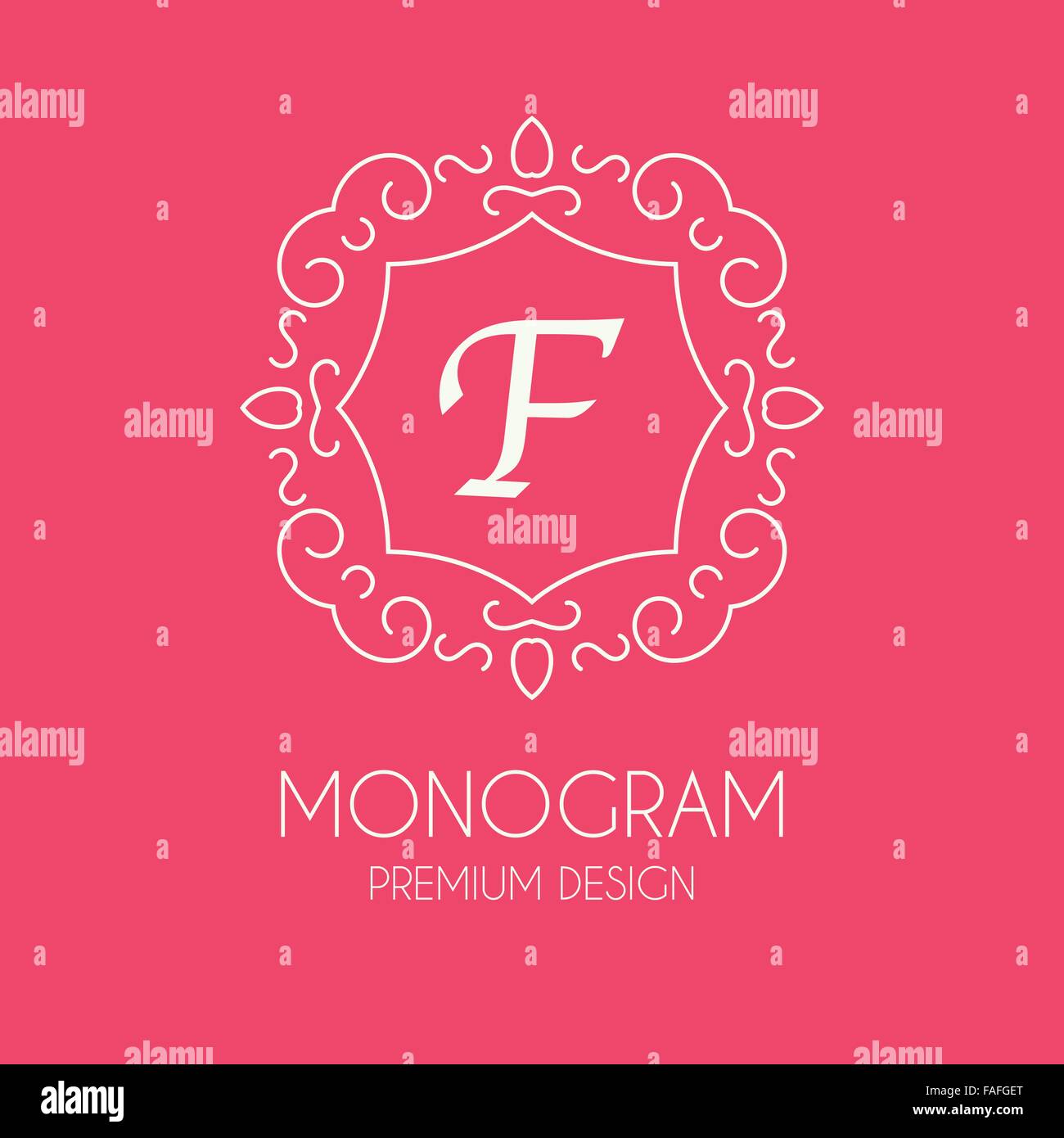 Simple monogram design template Stock Vector Image & Art - Alamy