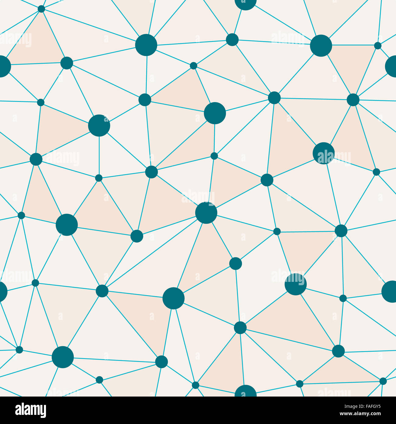 Atomic Background with Interconnected Blue Dots Stock Photo - Alamy