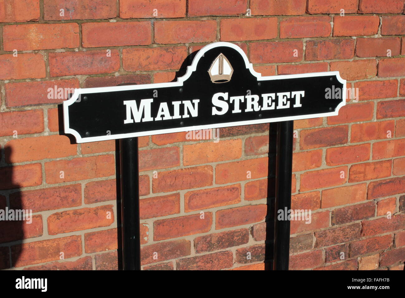 Main street public sign Stock Photo - Alamy