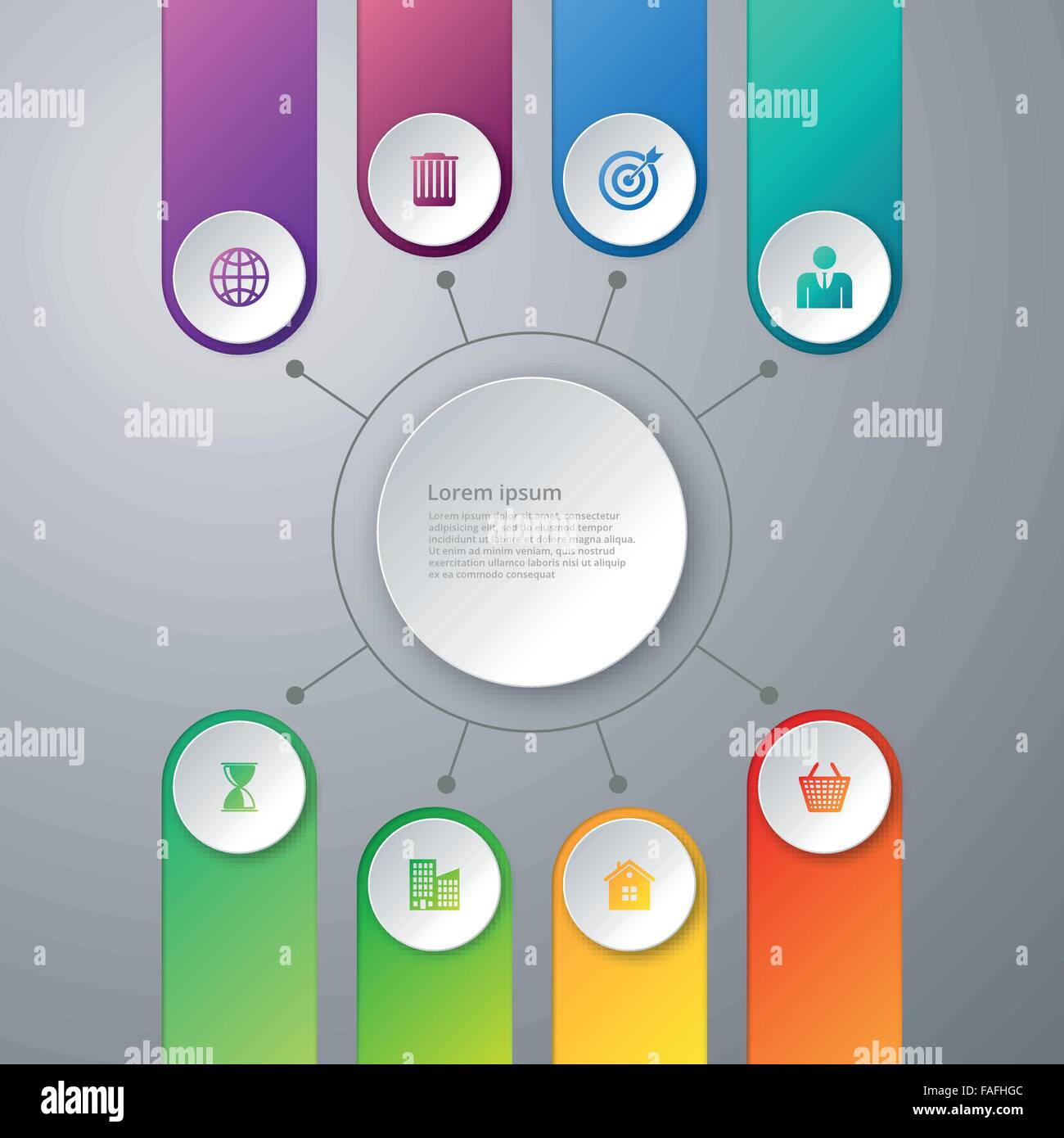 Vector illustration infographics eight options Stock Vector Image & Art ...