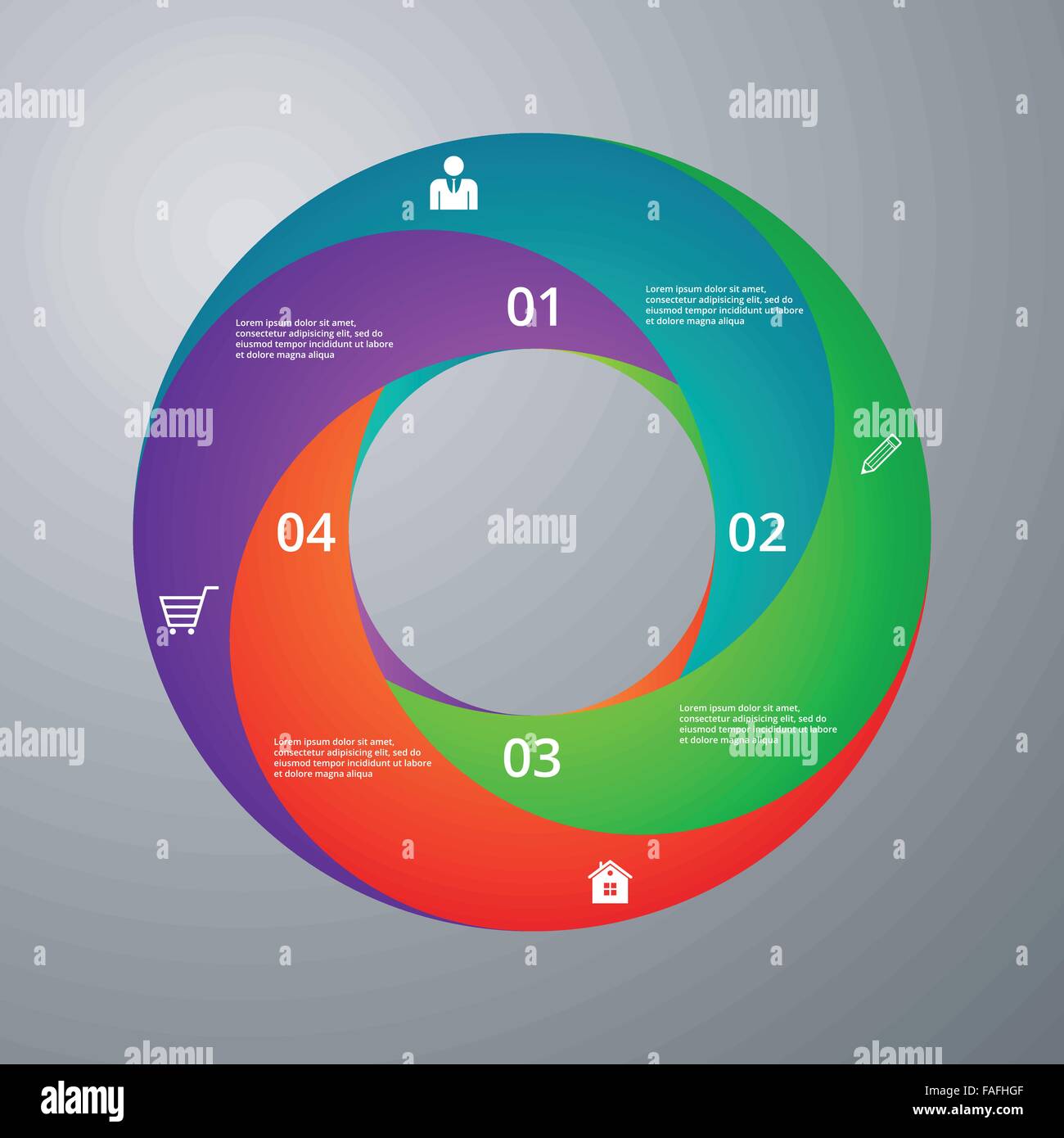 Vector illustration infographics circle Stock Vector Image & Art - Alamy