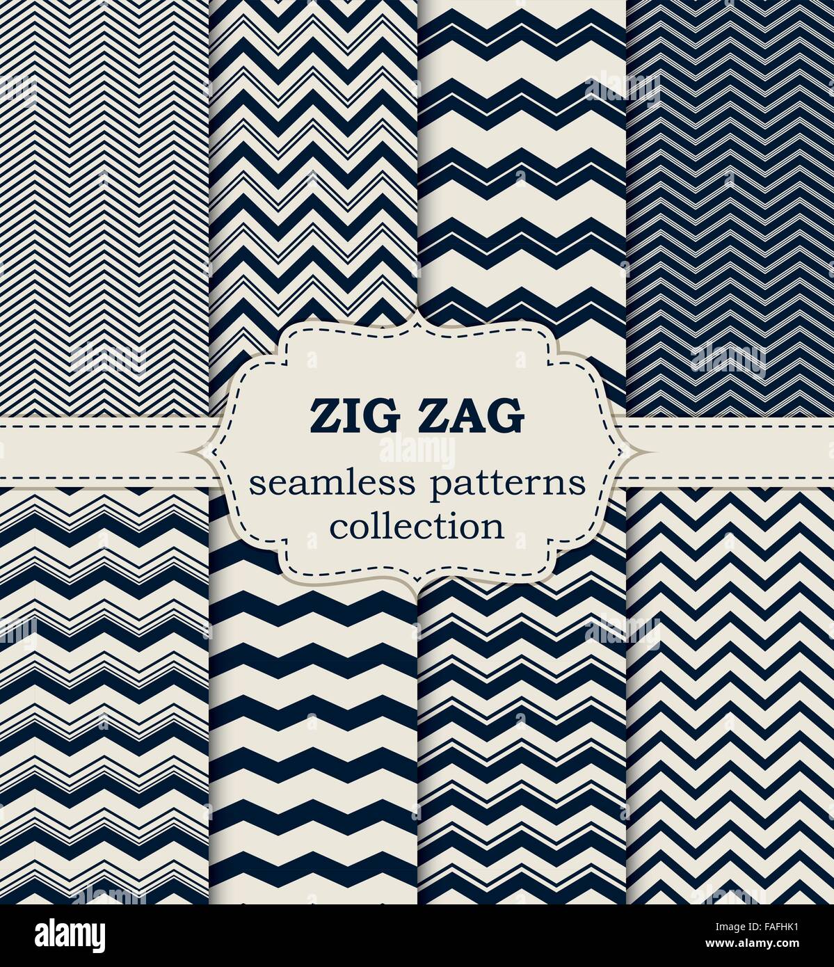 Vector illustration of a set seamless patterns Stock Vector Image & Art ...