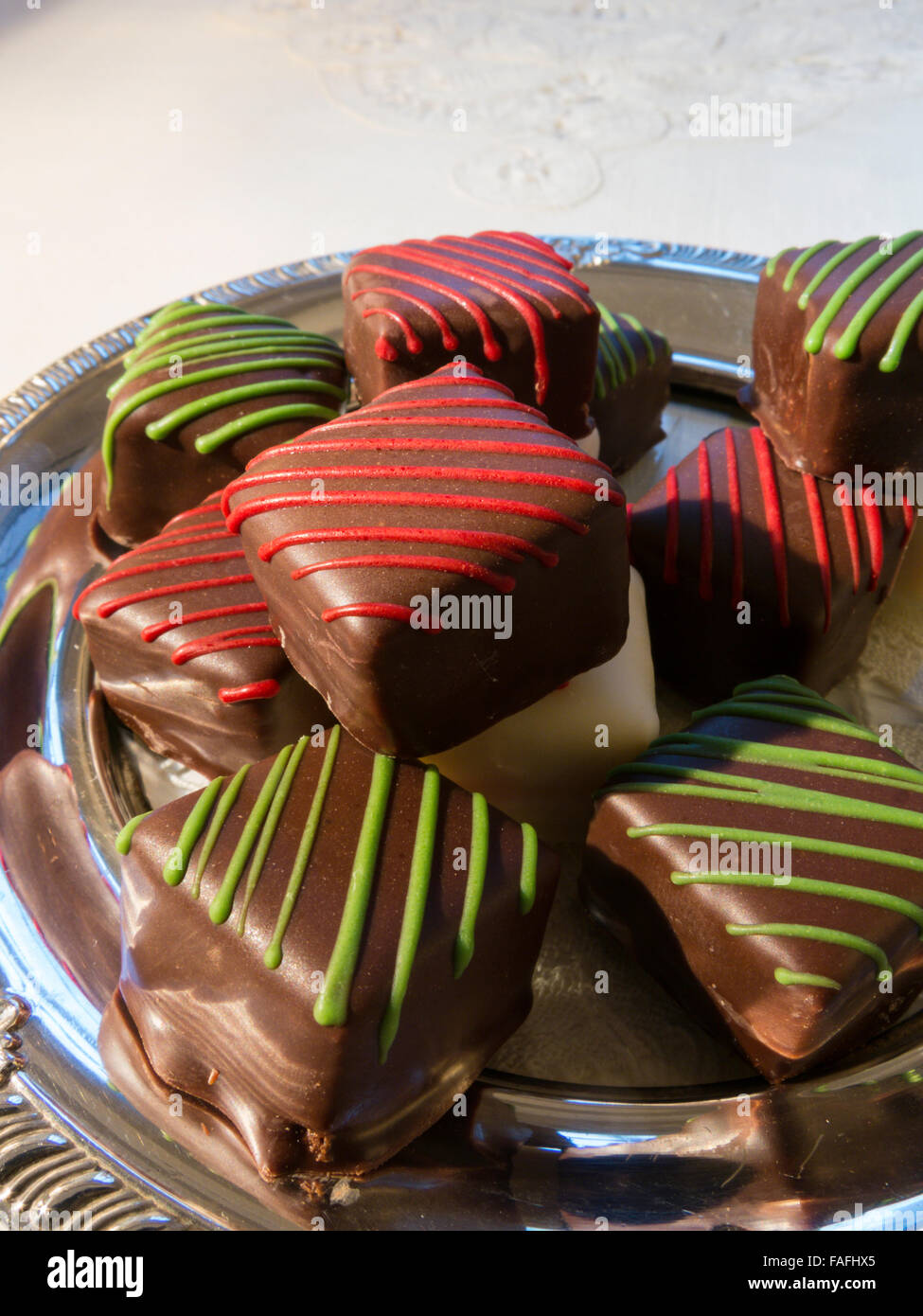 Plate of petit fours cakes hi-res stock photography and images - Alamy