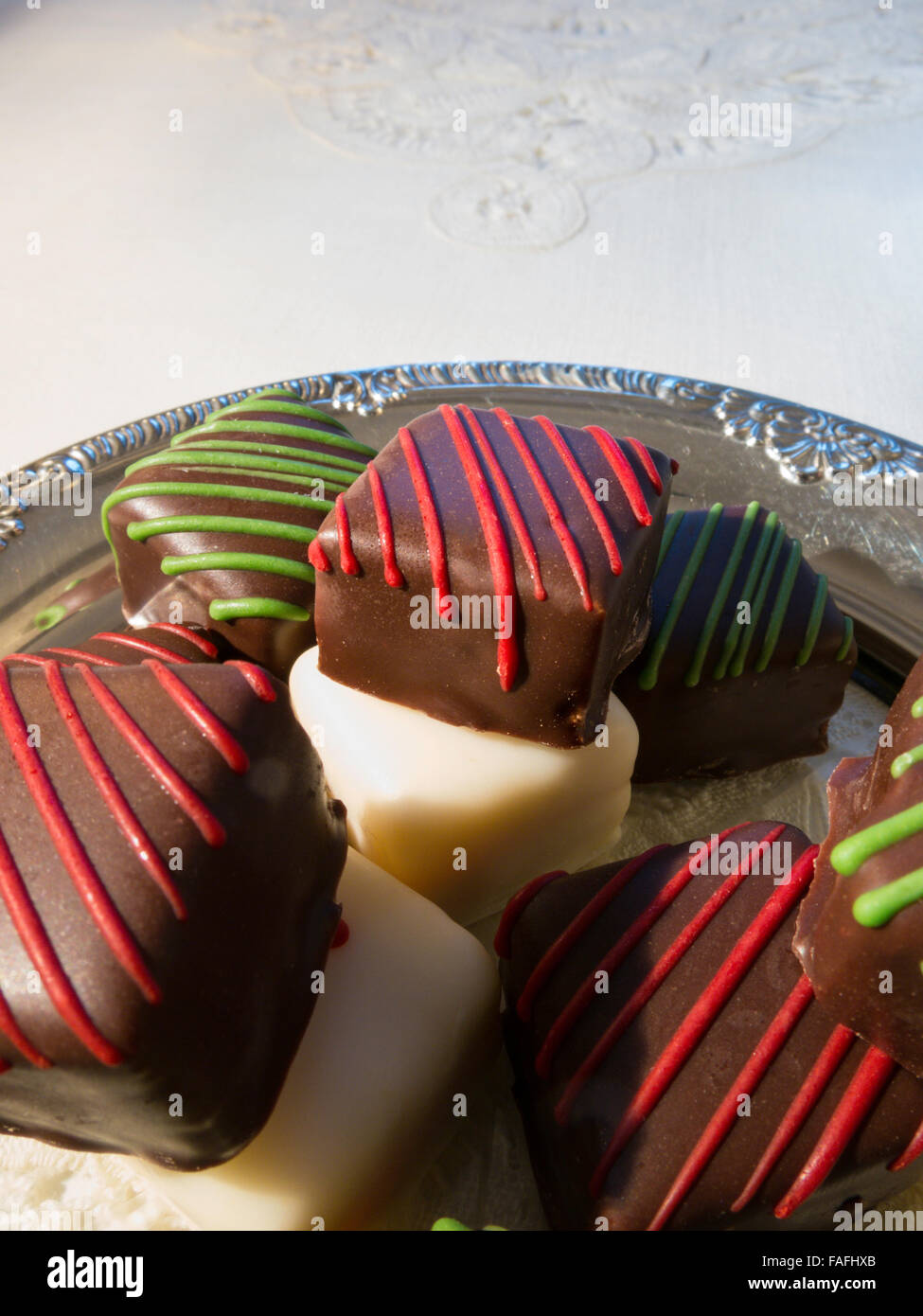 Petit Fours on Plate Still Life Stock Photo - Alamy