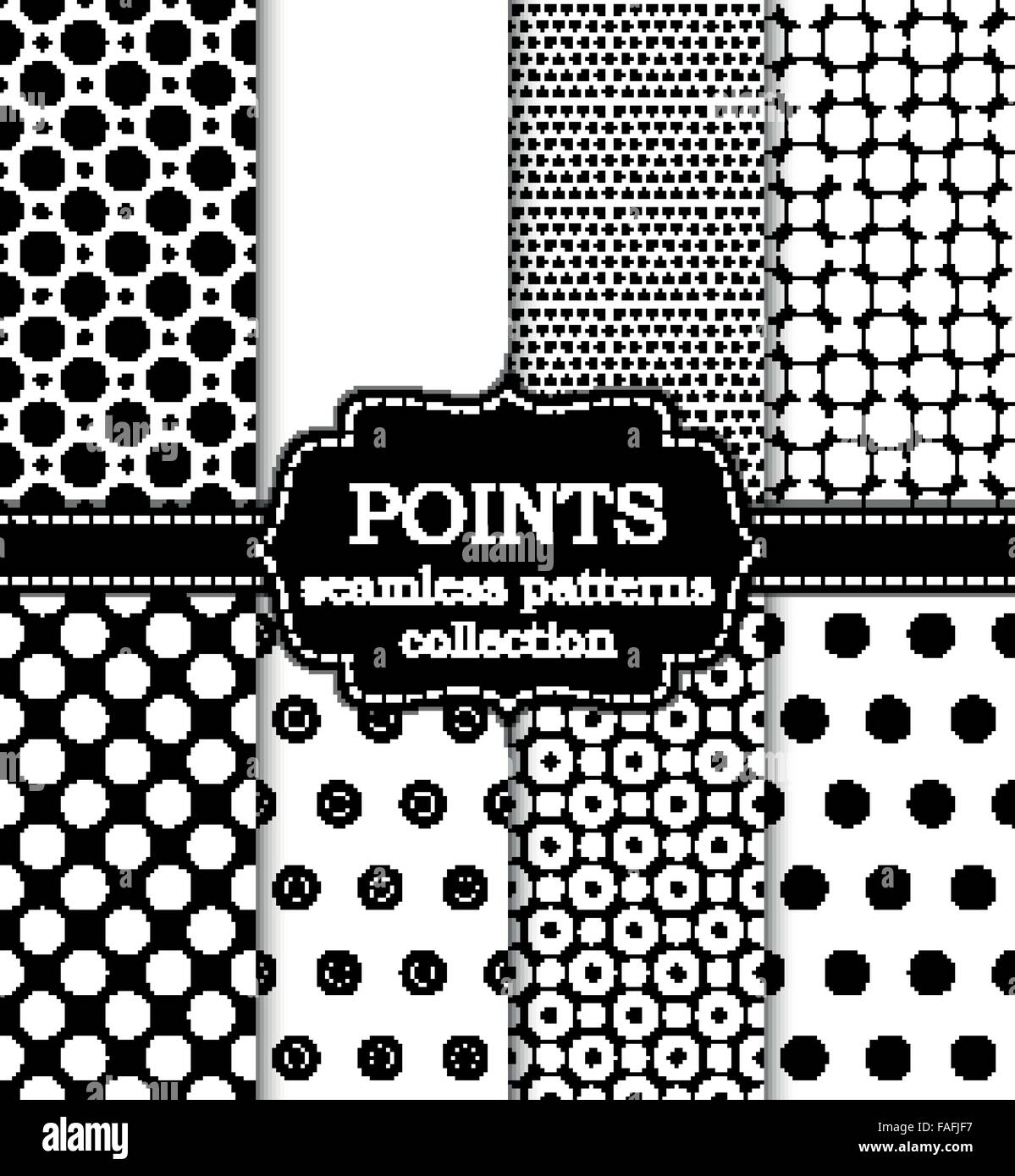 Vector illustration set of seamless patterns Stock Vector Image & Art ...