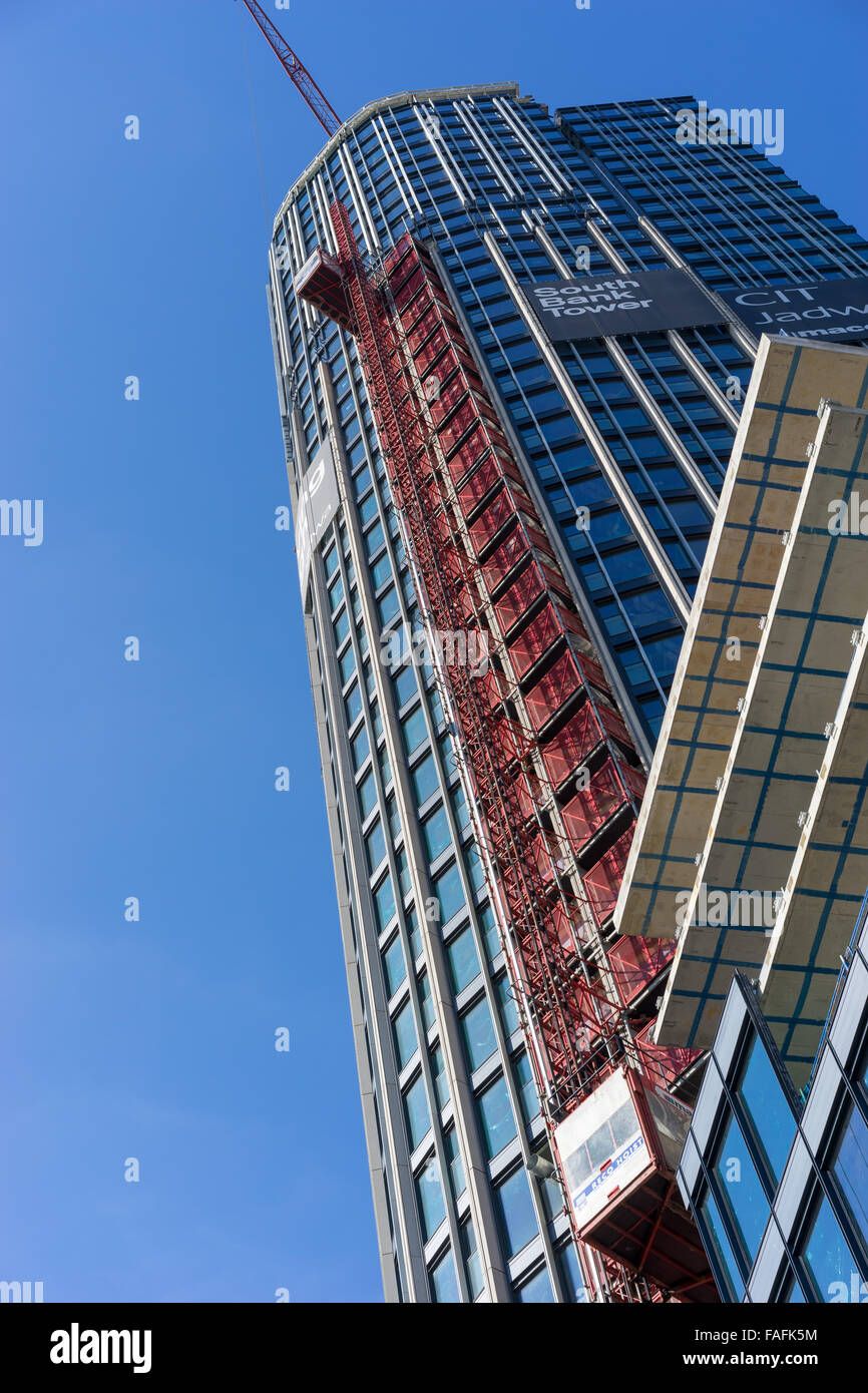 Construction of the South Bank Tower in London Stock Photo - Alamy