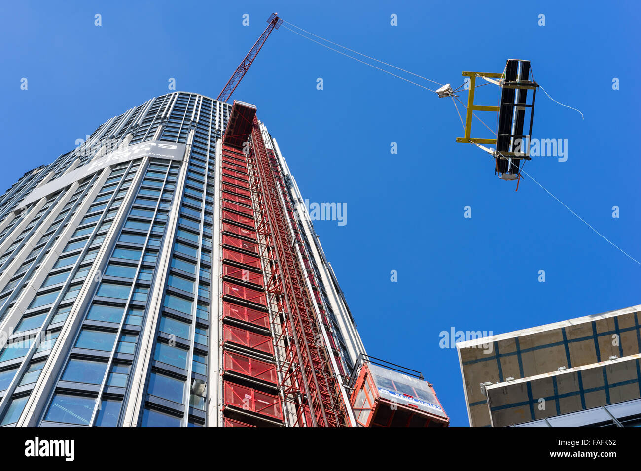 Construction of the South Bank Tower in London Stock Photo - Alamy
