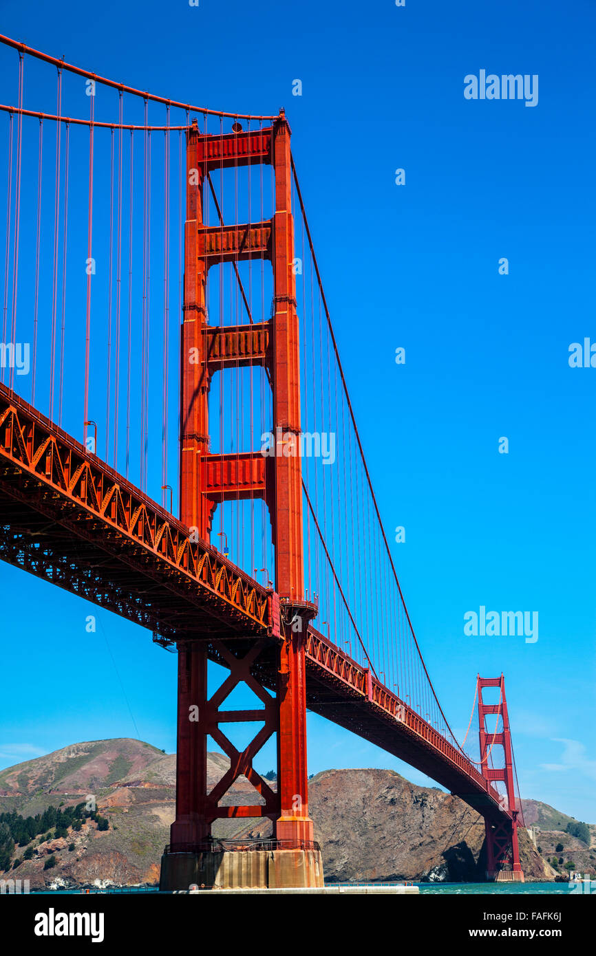 Under the Golden Gate bridge Stock Photo - Alamy