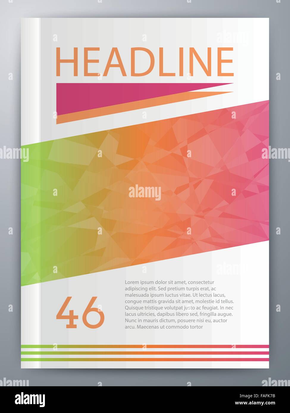 Vector illustration of abstract booklet Stock Vector Image & Art - Alamy