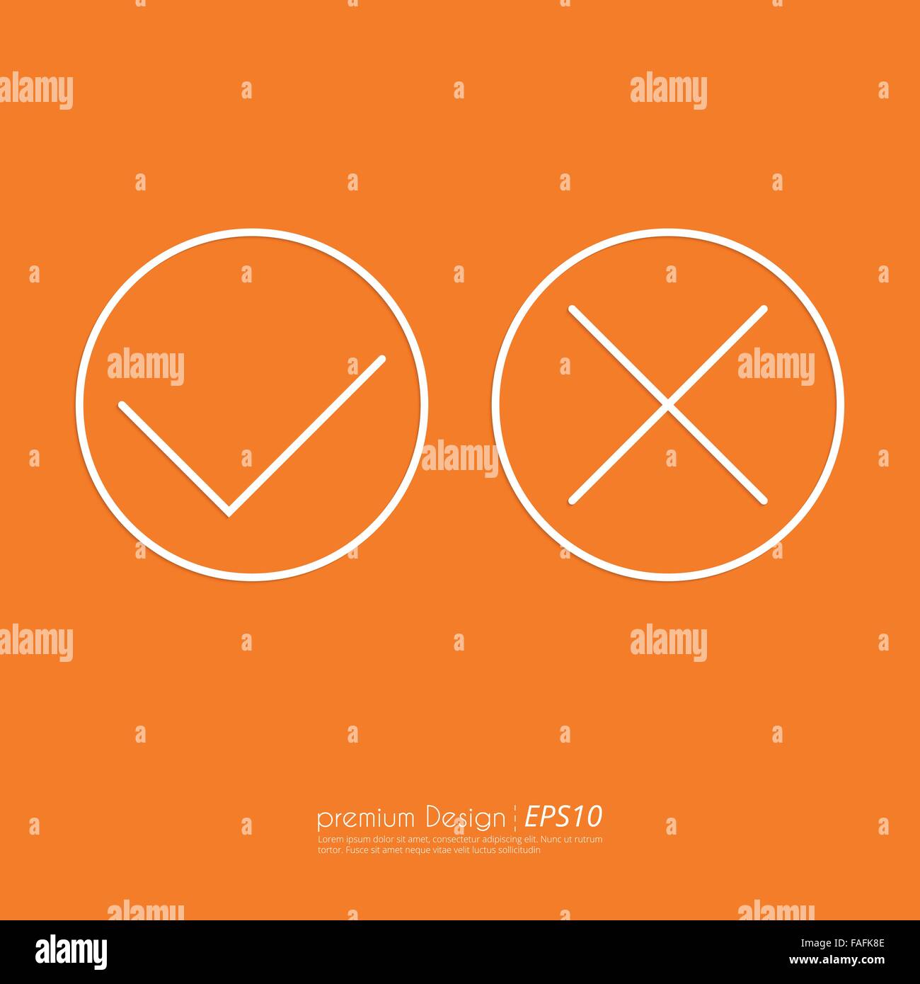Stock Vector Linear icon yes and no Stock Vector Image & Art - Alamy