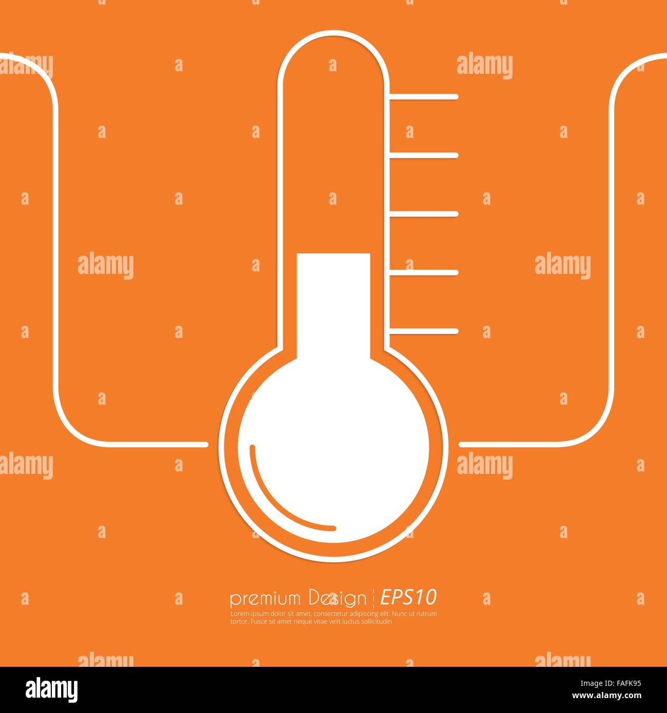 Stock Vector Linear icon thermometer Stock Vector Image & Art - Alamy