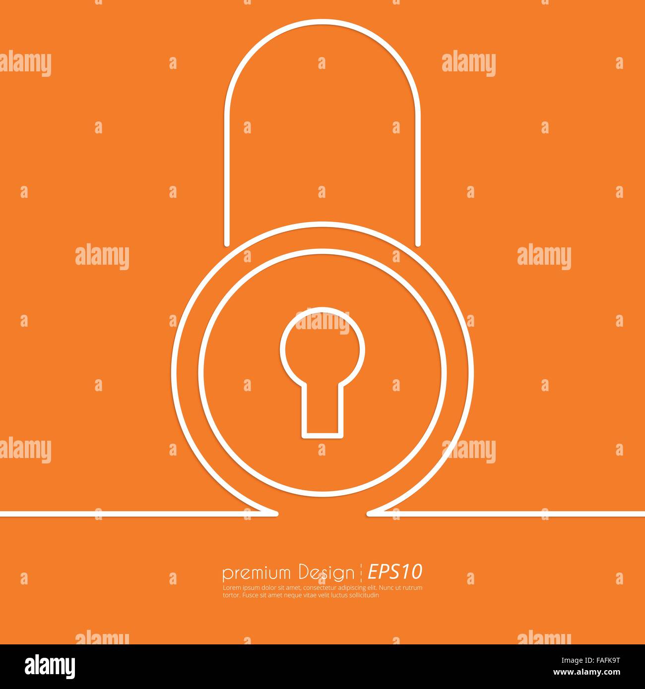 Stock Vector Linear Icon Lock Stock Vector Image And Art Alamy