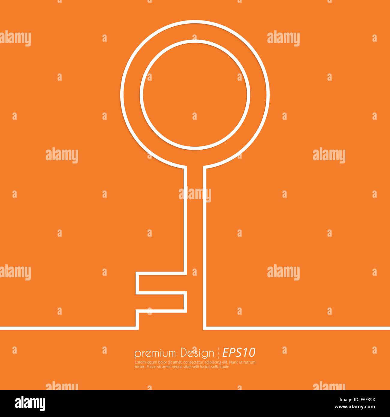 Stock Vector Linear icon key Stock Vector Image & Art - Alamy